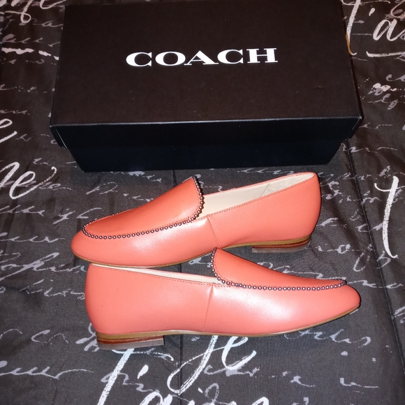 Coach | Shoes | Coach Harper Leather Beadchain Loafer | Poshmark
